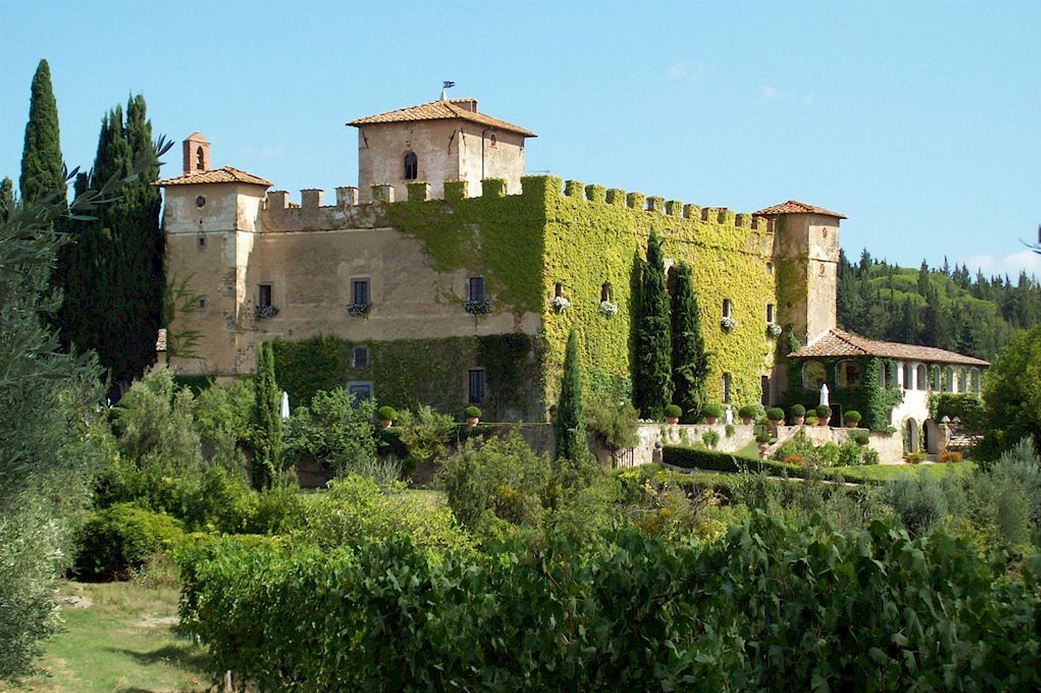 Sights of the Chianti town of Barberino Val d'Elsa in Tuscany